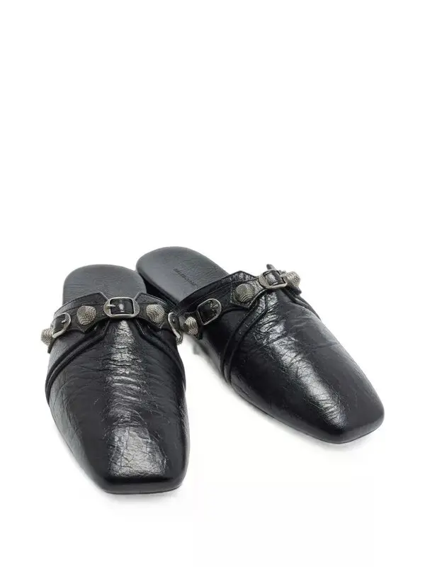 Balenciaga Cosy Cagole Leather Mules