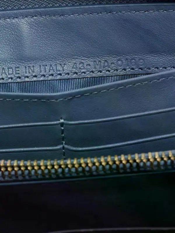 Dior 2019 Oblique Embossed Continental Wallet