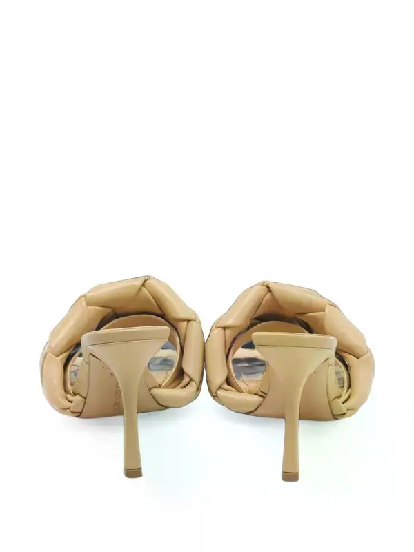 Bottega Veneta Lido Woven Heeled Sandals