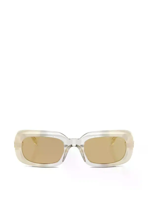 Miu Miu Rectangle-frame Sunglasses - Neutrals