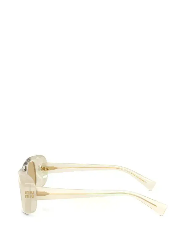 Miu Miu Rectangle-frame Sunglasses - Neutrals