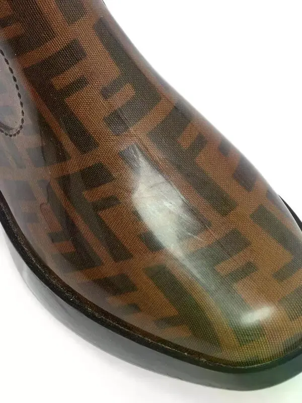 Fendi Zucca-monogram Rain Boots