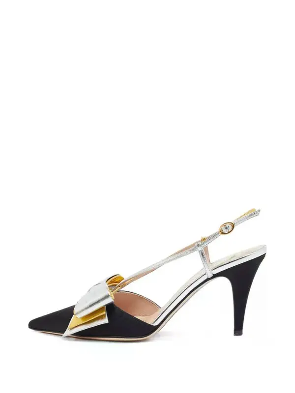 Valentino Garavani Bowow Bow-detail Slingback Pumps