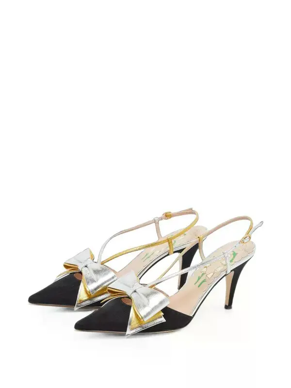 Valentino Garavani Bowow Bow-detail Slingback Pumps
