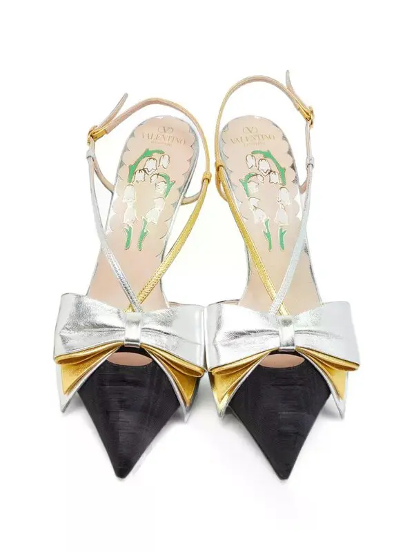 Valentino Garavani Bowow Bow-detail Slingback Pumps