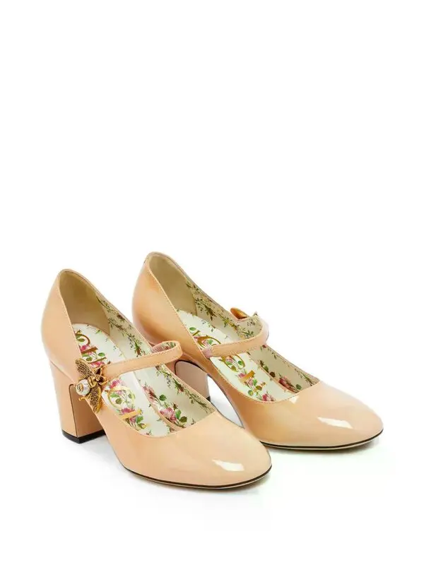 Gucci Lois Bee Heeled Pumps