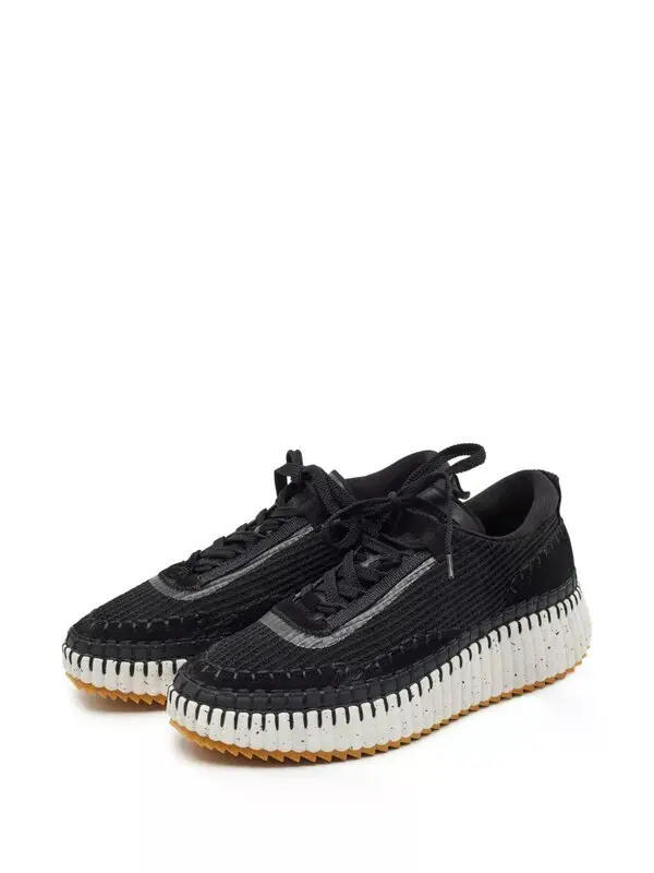 Chloé Nama Knit Sneakers - Black