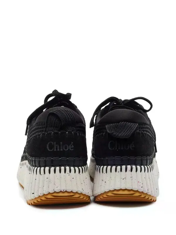Chloé Nama Knit Sneakers - Black