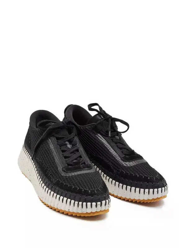 Chloé Nama Knit Sneakers - Black