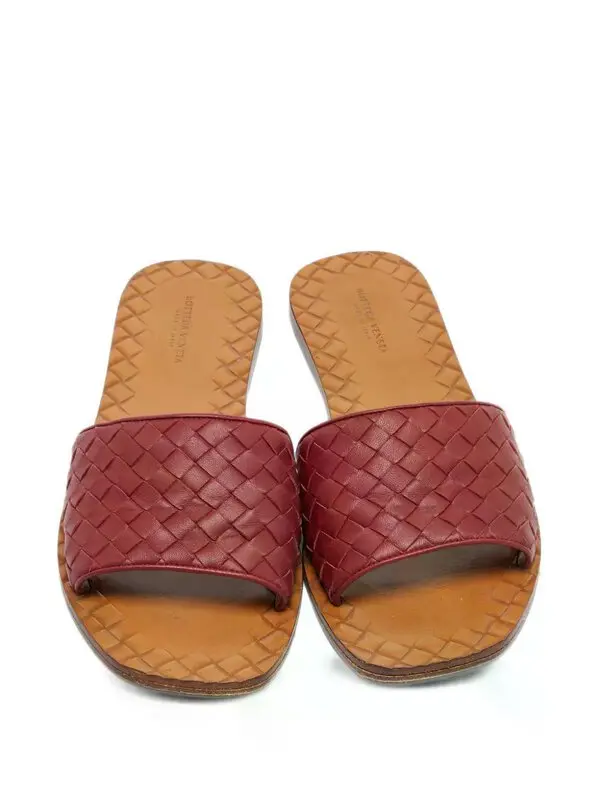 Bottega Veneta Intrecciato Leather Slides