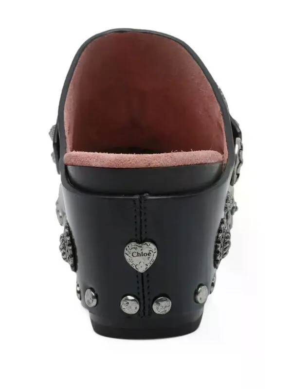 Chloé Talis Studded Leather Mules