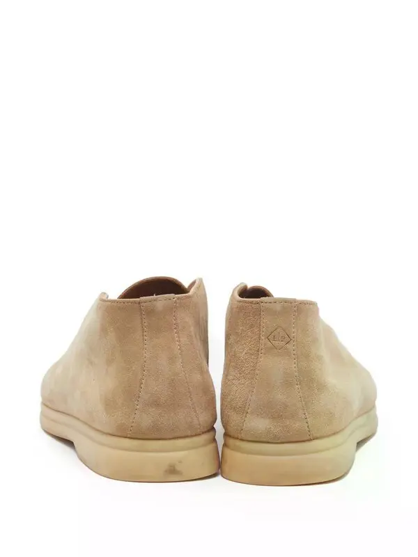 Loro Piana Open Walk Ankle Desert Boots - Neutrals