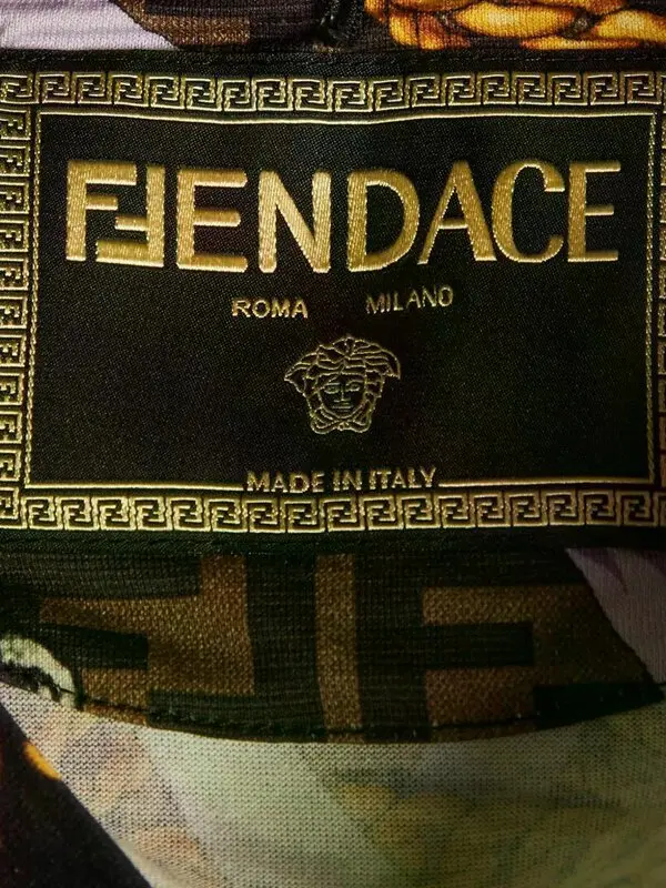 Fendi Fendace Zucca Baroque-print T-shirt