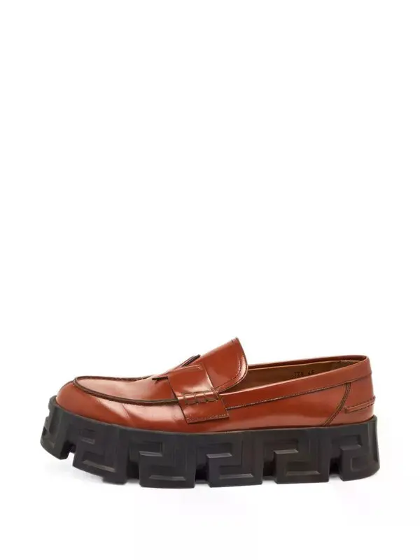 Versace Greca Platform Loafers