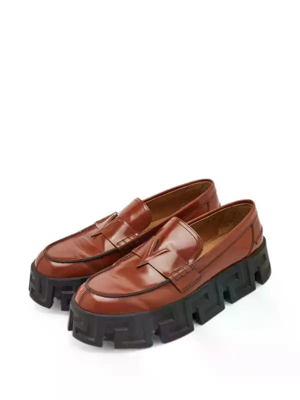 Versace Greca Platform Loafers
