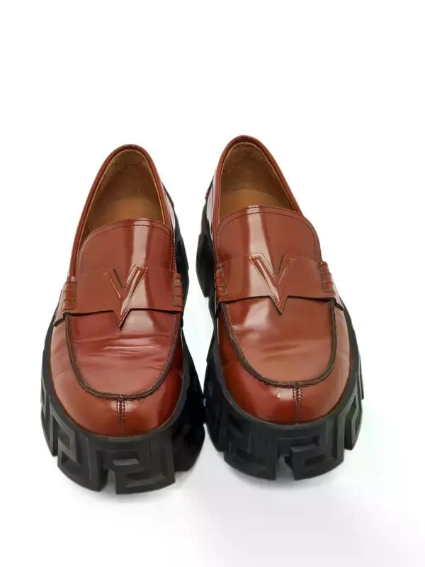 Versace Greca Platform Loafers