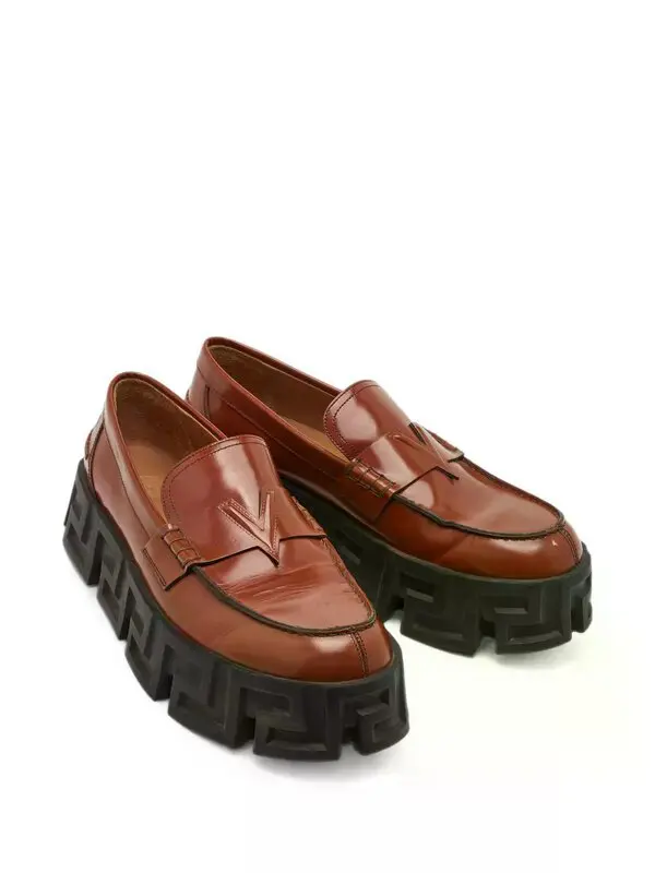 Versace Greca Platform Loafers