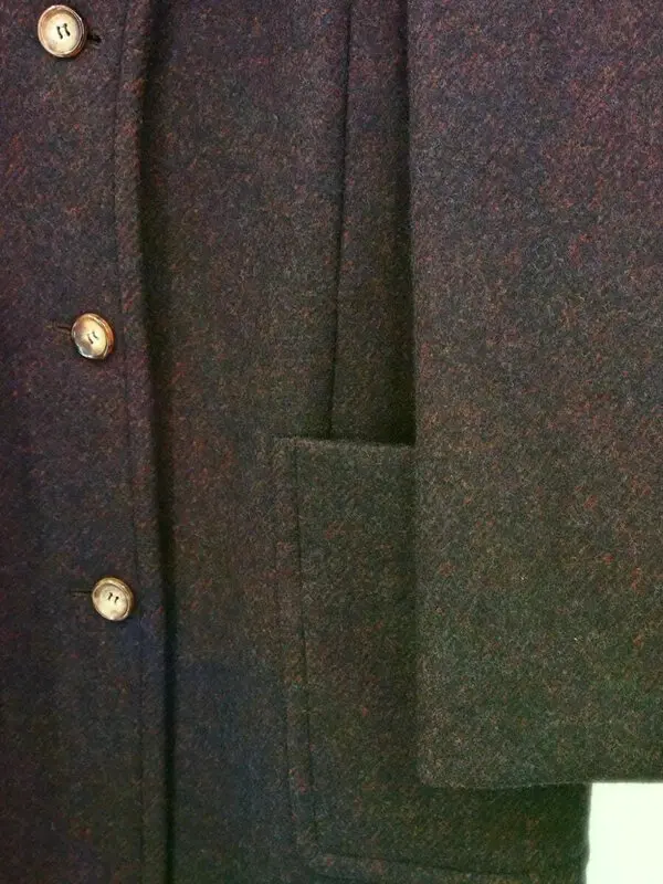 Celine Button-up Patch-pocket Coat