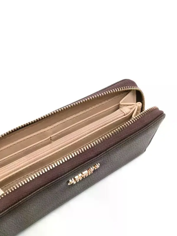 Guess Logo-plaque Pebbled Wallet