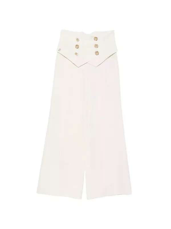 BABYLONE PARIS Double-breasted Wide-leg Trousers