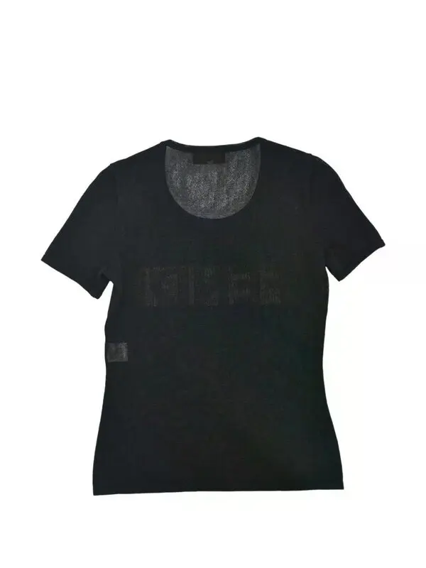 Fendi Logo-intarsia Knit T-shirt