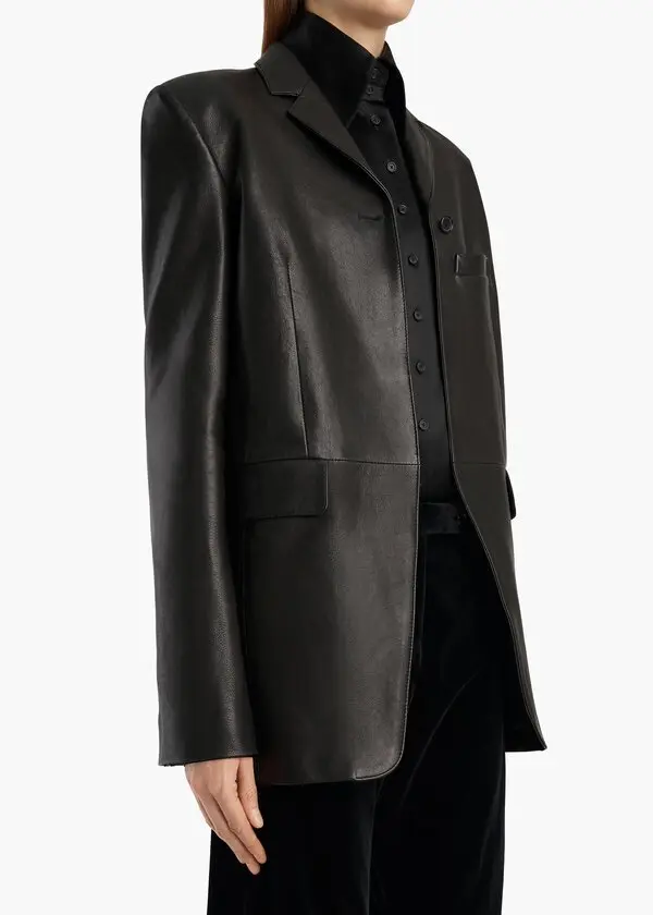 Khaite Sarmine Jacket In Leather