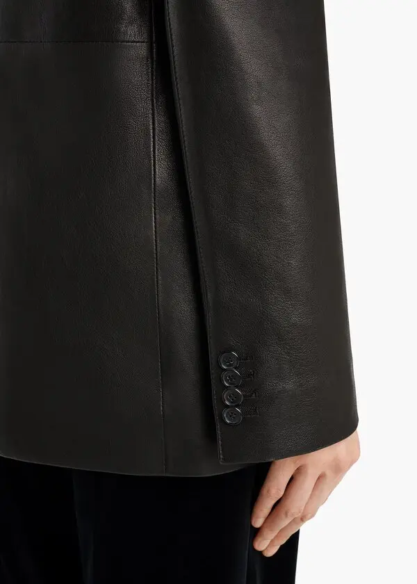 Khaite Sarmine Jacket In Leather