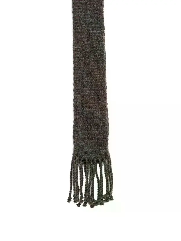 ZIGGY CHEN Fringed Knitted Scarf
