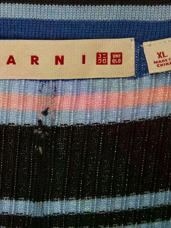 Marni X Uniqlo Stripe Rib-knit Trousers