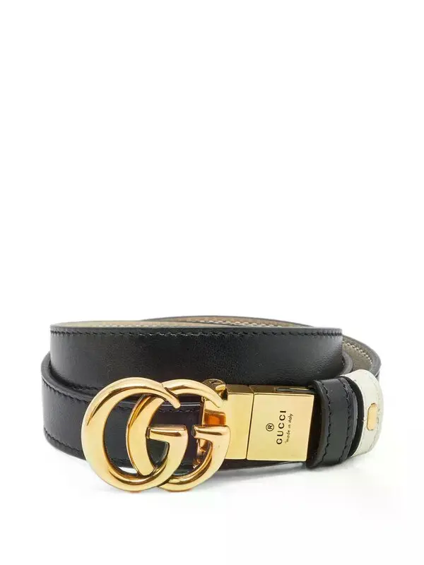 Gucci Gg Marmont Reversible Belt - Black