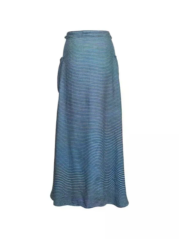 Ralph Lauren Striped A-line Maxi Skirt