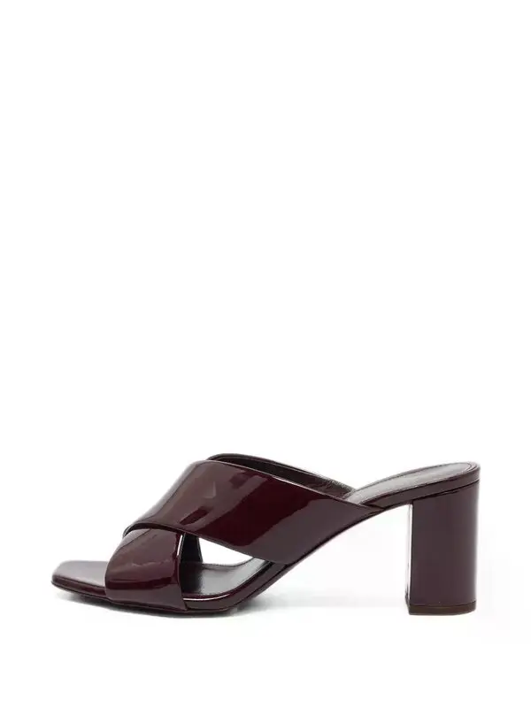 Saint Laurent Loulou Criss-cross Sandals - Red