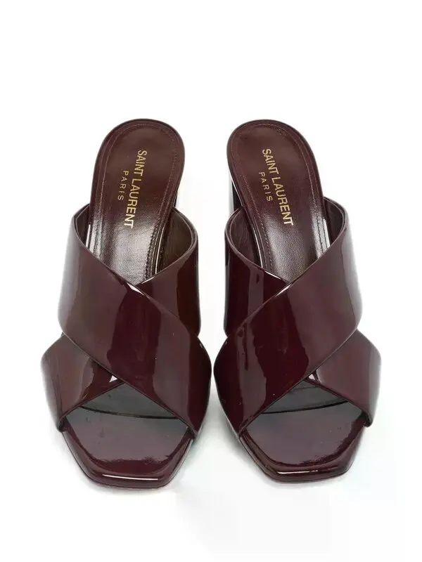 Saint Laurent Loulou Criss-cross Sandals - Red