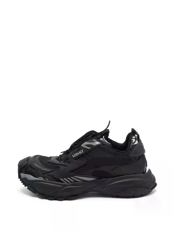 Versace Trigreca Lace-up Sneakers - Black