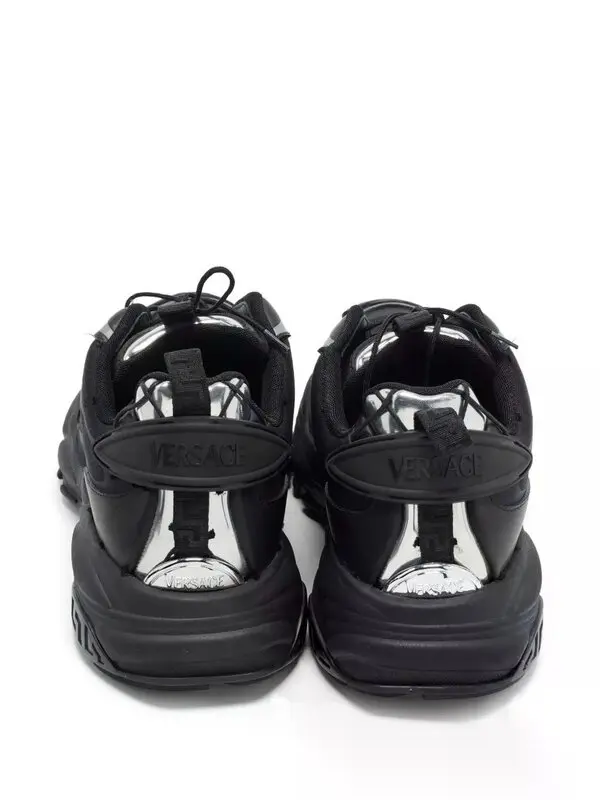 Versace Trigreca Lace-up Sneakers - Black