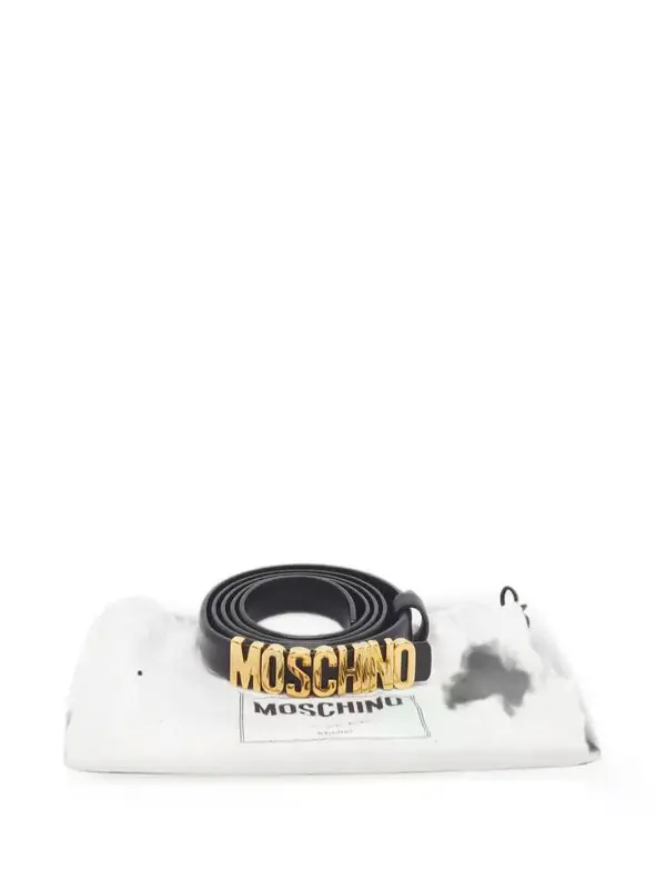 Moschino Logo-plaque Belt