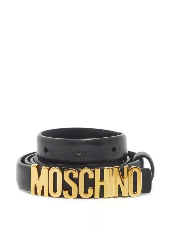 Moschino Logo-plaque Belt