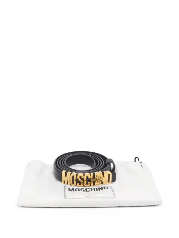 Moschino Logo-plaque Belt