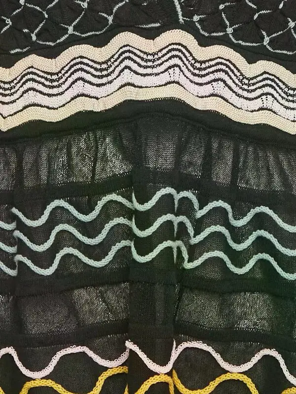 Missoni Patterned-knit Flared Top - Black
