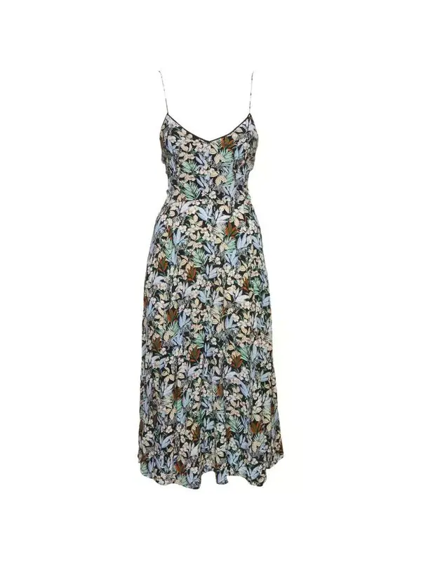 Maje Floral-print Midi Dress