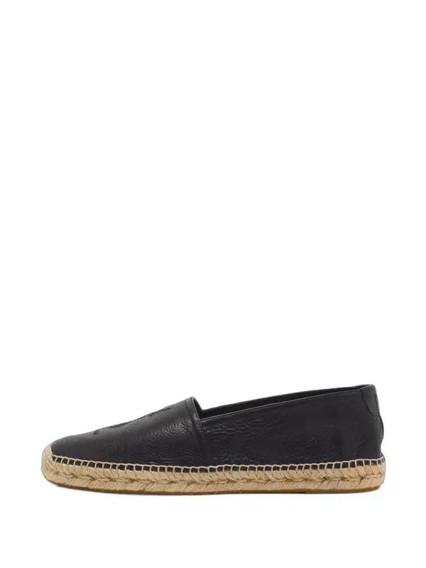 Saint Laurent Cassandre Leather Espadrilles