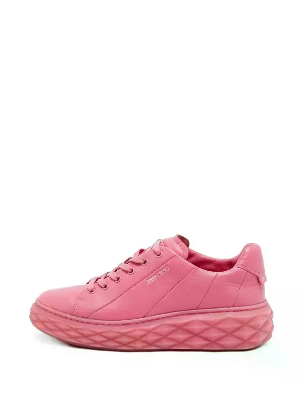 JIMMY CHOO Diamond Light Maxi Leather Low-top Sneakers