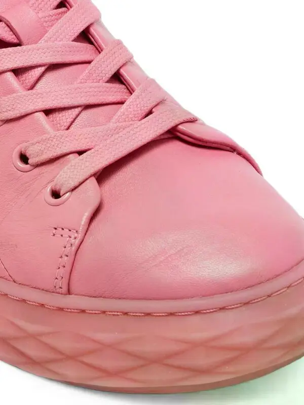 JIMMY CHOO Diamond Light Maxi Leather Low-top Sneakers