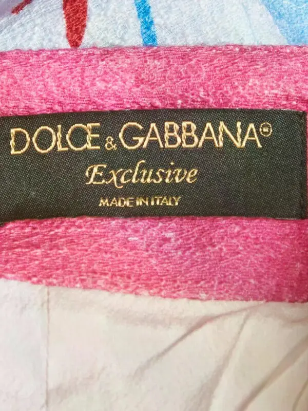 Dolce & Gabbana Sun-print Textured Skirt