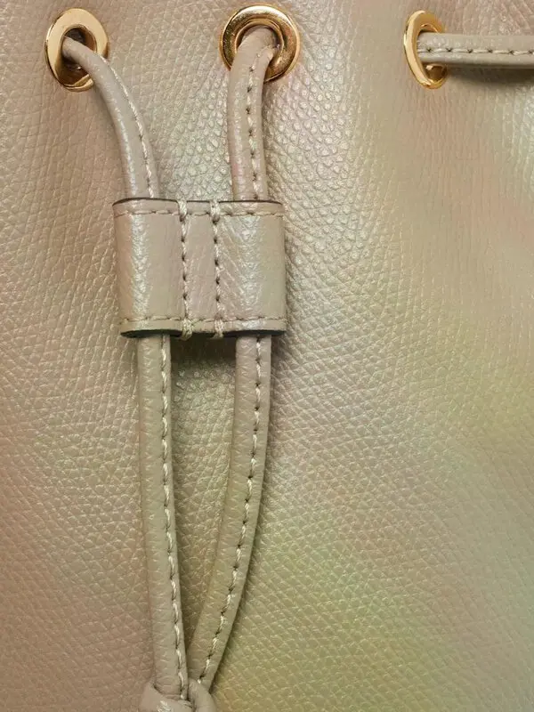 Fendi 2021 Mini Mon Tresor Leather Bucket Bag