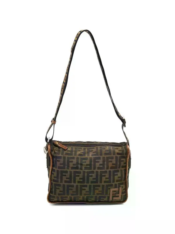 Fendi 2010 Zucca Messenger Bag - Brown