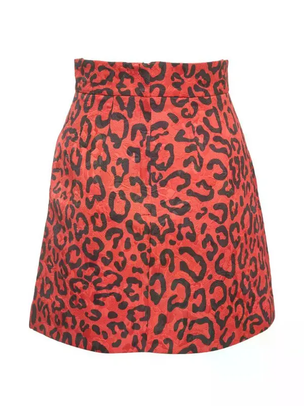 Dolce & Gabbana Leopard-print Jacquard Mini Skirt