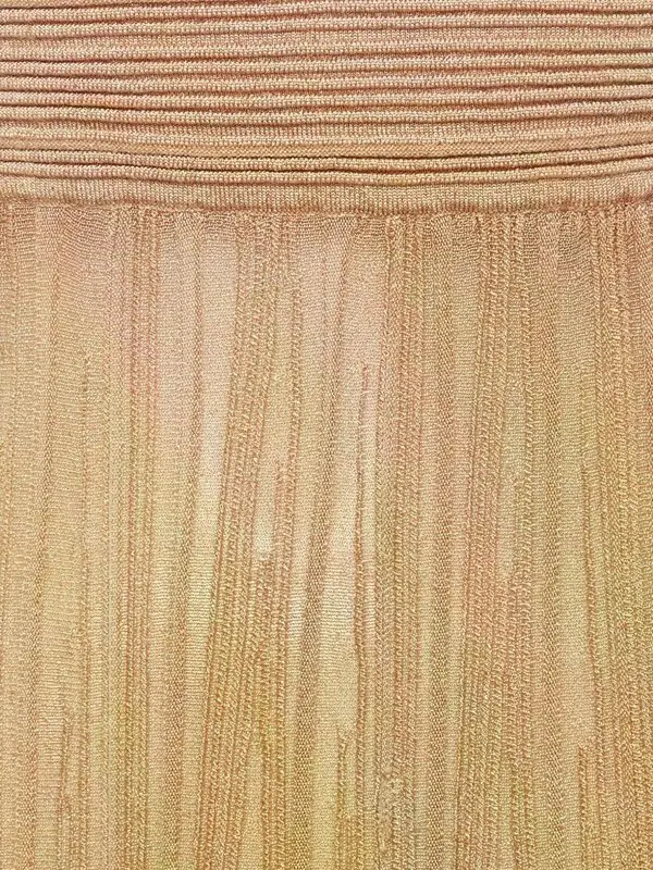 Zimmermann Metallic-effect Plissé Midi Dress