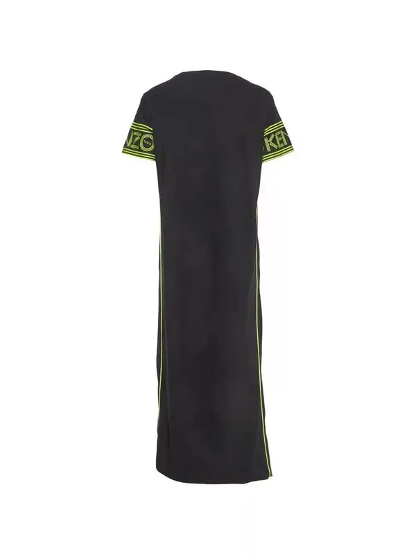 Kenzo Logo-detail Crew Neck Midi Dress