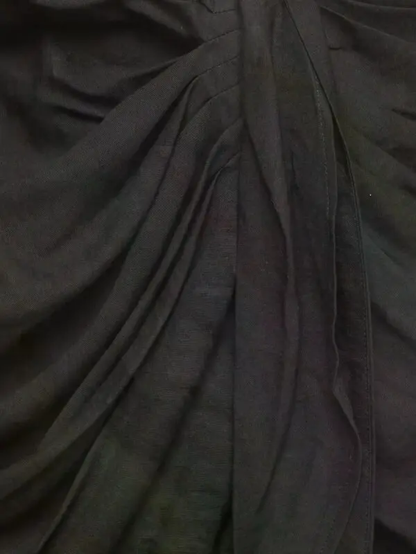 Jacquemus La Robe Bahia Draped Shirt Dress